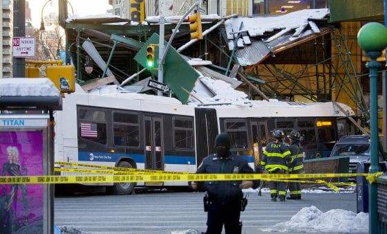 N.Y.C. Bus, Stolen Truck Collide in Lower Manhattan, Killing 1