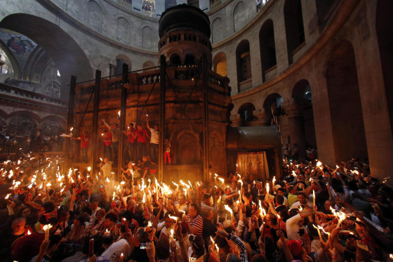 Holy Fire: Faithful Gather in Christianity's Sacred Site