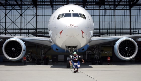 Austrian Strongman Moves Airplane With Sheer Muscle