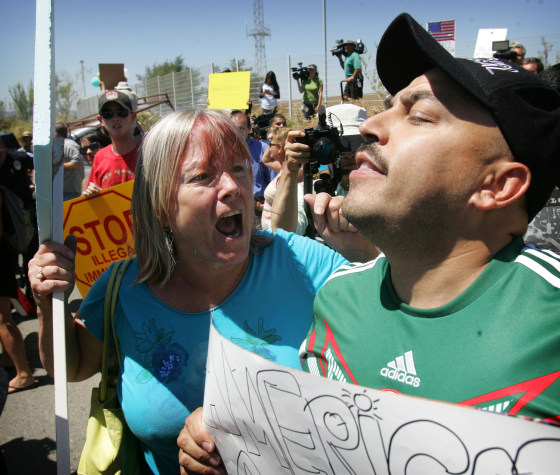 Latino Singer Lupillo Rivera Confronts Anti-Immigrant Protesters