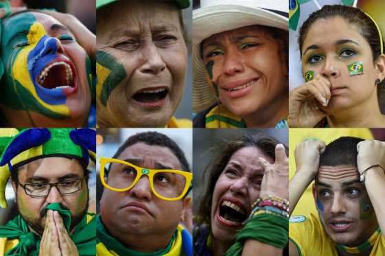 Anguished Brazil Fans React to Germany's World Cup Domination
