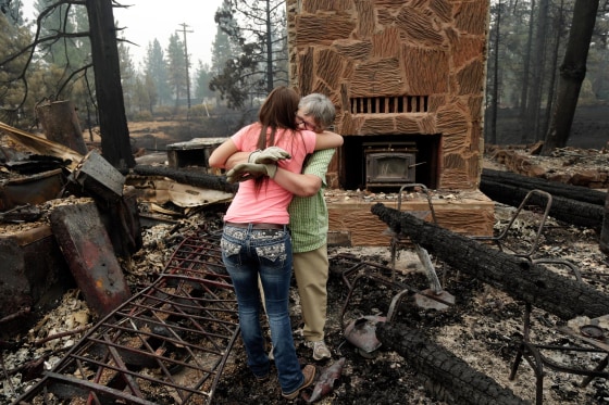 Family Returns to Restaurant Ravaged by California Wildfire