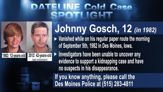 COLD CASE SPOTLIGHT: Johnny Gosch
