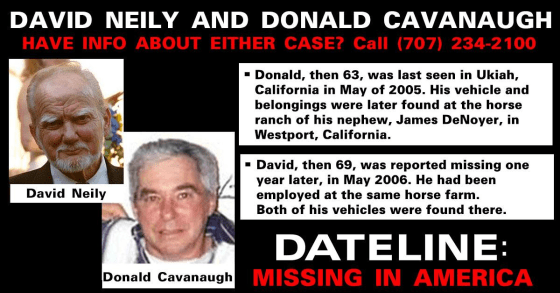Missing in America: David Neily and Donald Cavanaugh Missing in America: David Neily and Donald Cavanaugh