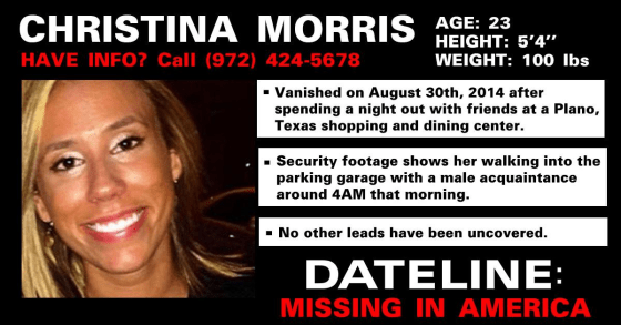 Missing in America: Christina Morris