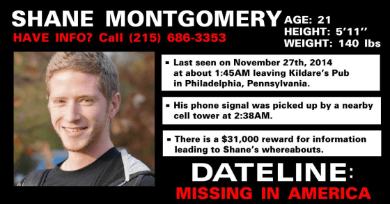 Missing in America: Shane Montgomery