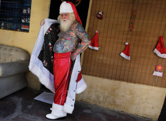 Santa Claus is Coming to Town — and He's Covered in Tattoos