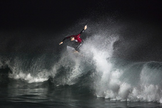 Night Surfing: Israeli Competitors Ride Waves in the Dark