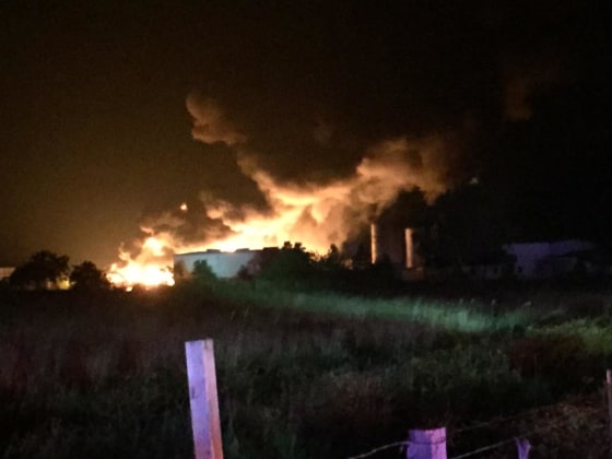 Huge Fire at Texas Chemical Facility Prompts Warning to Residents