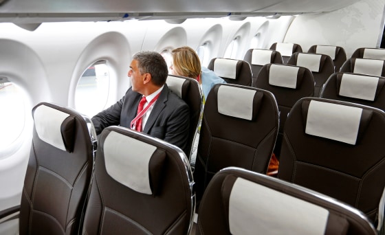 Aboard Plane
