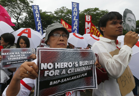 Philippines Sees Protests Over Ferdinand Marcos' Hero's Burial