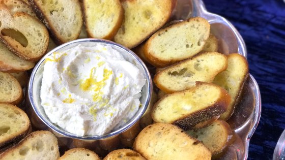 3-Ingredient Whipped Lemon Ricotta Dip recipe