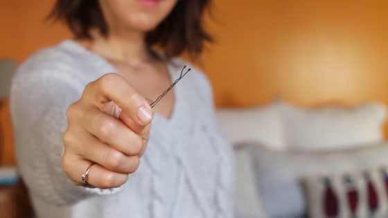How to fix a sweater snag with an unlikely hair tool