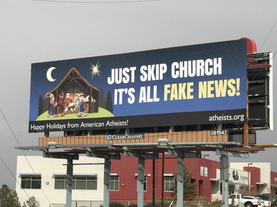 Fake News Provocative Billboard Claims The Gospel Isnt True
