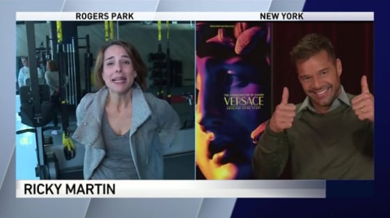 Ricky Martin cracks up with TV reporter's ultimate fan moment