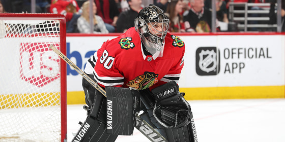 Chicago accountant becomes Blackhawks goalie for one night — and gets a win