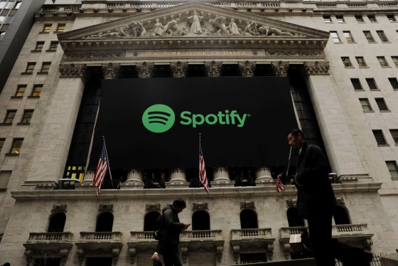 Spotify (SPOT) makes its unconventional trading debut