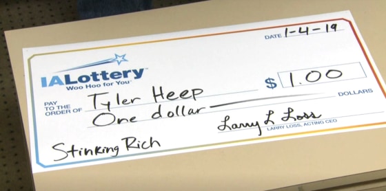 $1 lottery winner gets the millionaire treatment