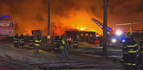Massive 7-alarm fire rips through Marcal paper plant in New Jersey