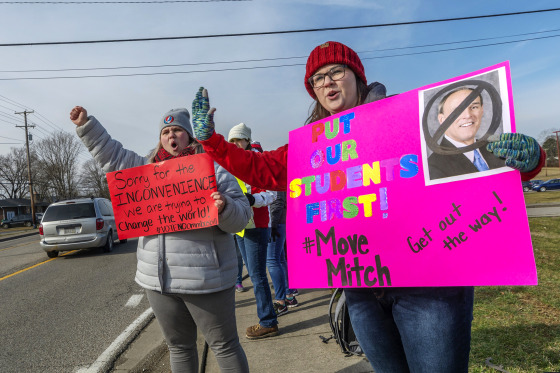 West Virginia teachers going on strike. Again.