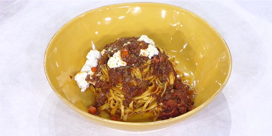 Chitarra Pasta with Salumi Sauce Recipe