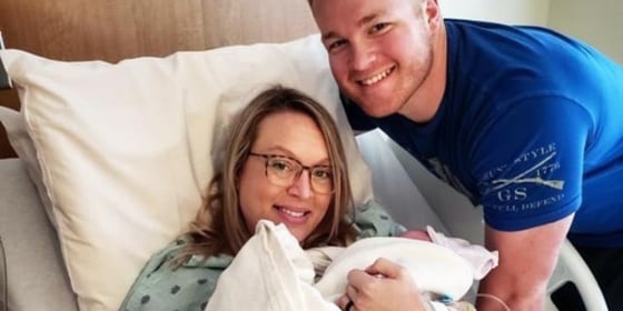 Stranger helps sergeant rush home to see birth of first son