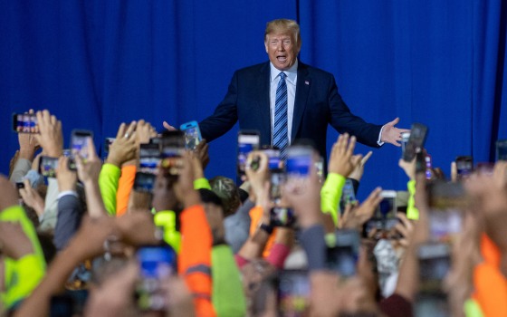 Shell workers would have lost pay if they missed Trump speech at plant