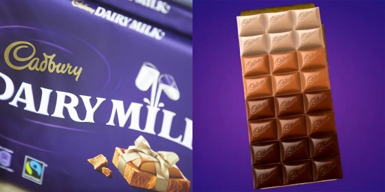 This beautiful Cadbury bar has 4 different types of chocolate