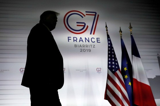 Trump skips climate discussion at G-7 summit