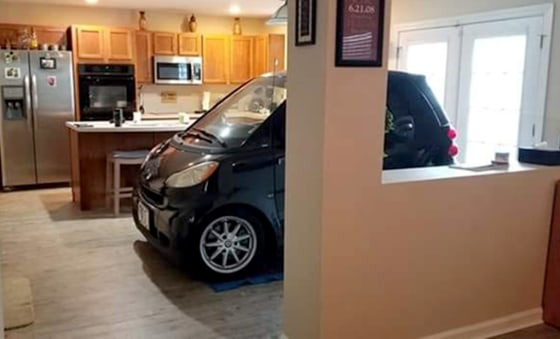 Florida man parks Smart car in kitchen over fear Hurricane Dorian would ...