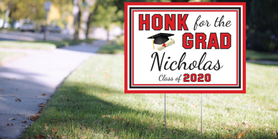 Graduation signs are taking over social media — here's why