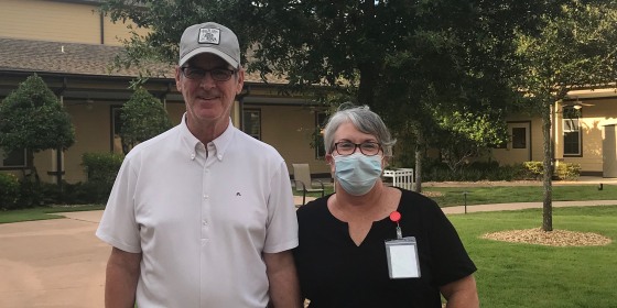 Mary Daniel works as dishwasher to see husband in care center