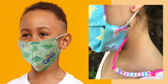 15 personalized face masks for kids going back into the classroom