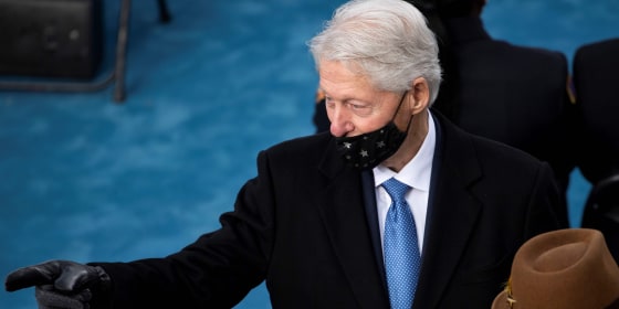 Why should masks cover your nose? Bill Clinton lets mask slip at ...