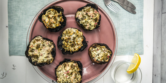 Portobello Mushrooms with Goat Cheese Recipe