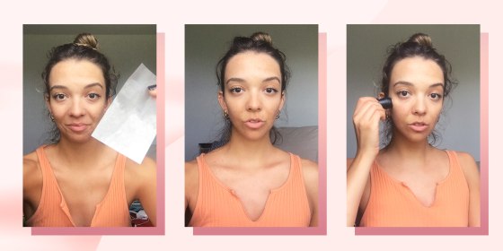 I tried 3 different oil-blotting products to fix oily, shiny skin - TODAY