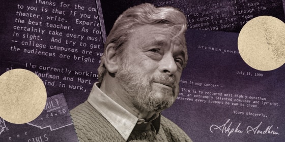 Broadway legend Stephen Sondheim took time to mentor young creatives ...