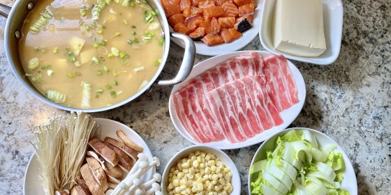 Salmon and Pork Belly Hot Pot Recipe