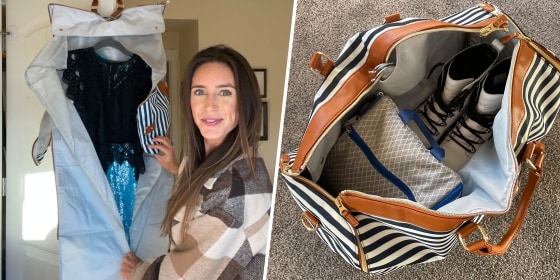 This garment bag keeps my clothes dry and wrinkle free