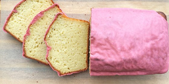 Strawberry-Glazed Lemon Loaf Cake Recipe