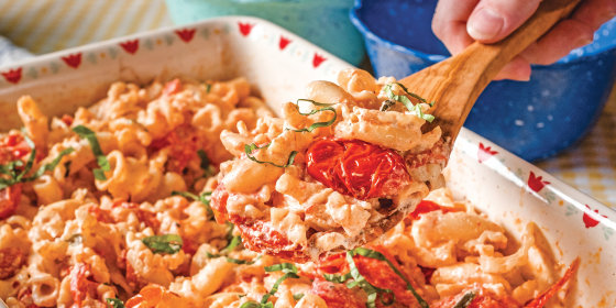 Baked Goat Cheese Pasta Recipe