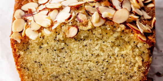 Almond Poppy Seed Loaf Cake