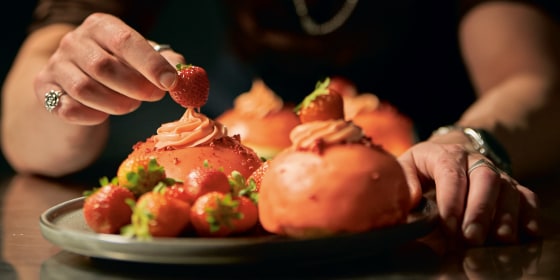 Strawberry Tiramisu Doughnuts