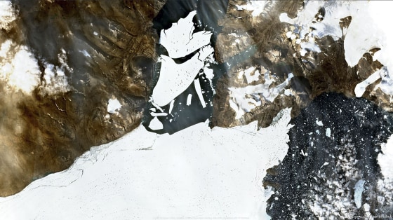 Dismay as huge chunk of Greenland’s ice cap breaks off