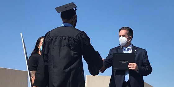 California inmates attend 1st college graduation inside state prison