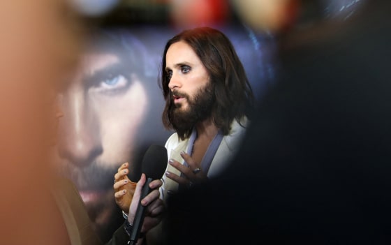Jared Leto Wears Lace Cape to 'Morbius' Premiere