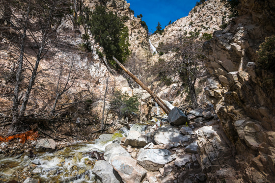 Hiker's body found at base of California waterfall after 80-foot fall ...