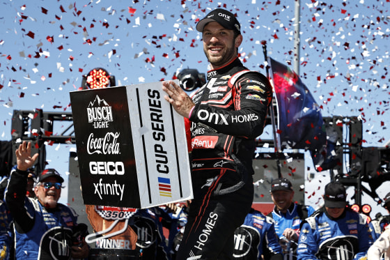 'The first of many': Mexican-born NASCAR winner celebrates, makes history
