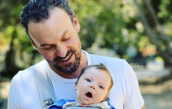 Brian Austin Green Shares Photo with Infant Son in Baby Carrier