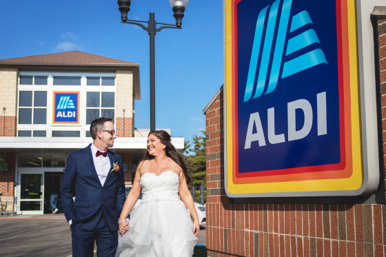Aldi Super Fans Get Married in the Grocery Store